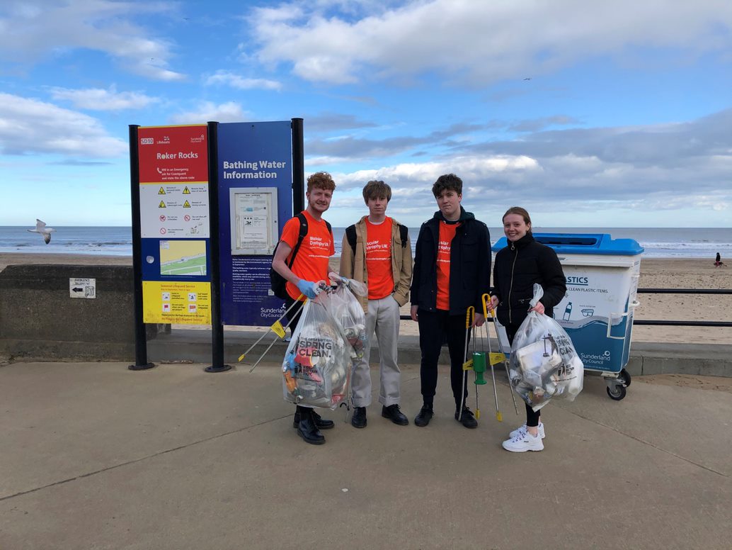 Students organise sponsored beach clean for charity